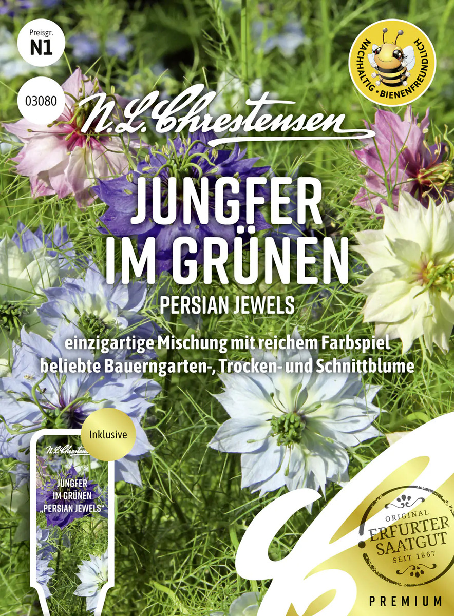 N.L.Chrestensen Saatgut Jungfer im Grünen Persian Jewels ca. 120 ...