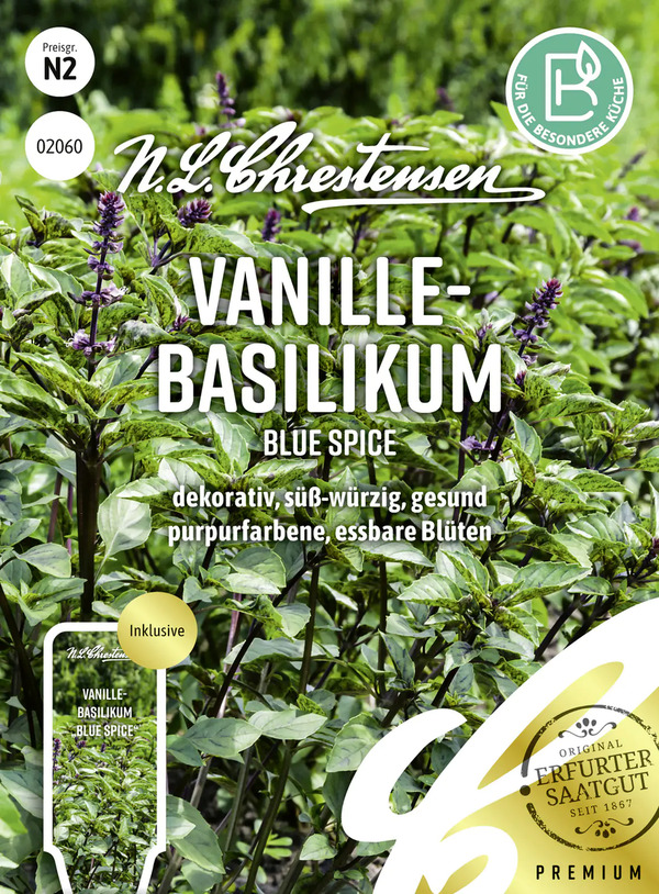 N.L.Chrestensen Saatgut Vanille Basilikum Blue Spice ca. 400 Pflanzen ...