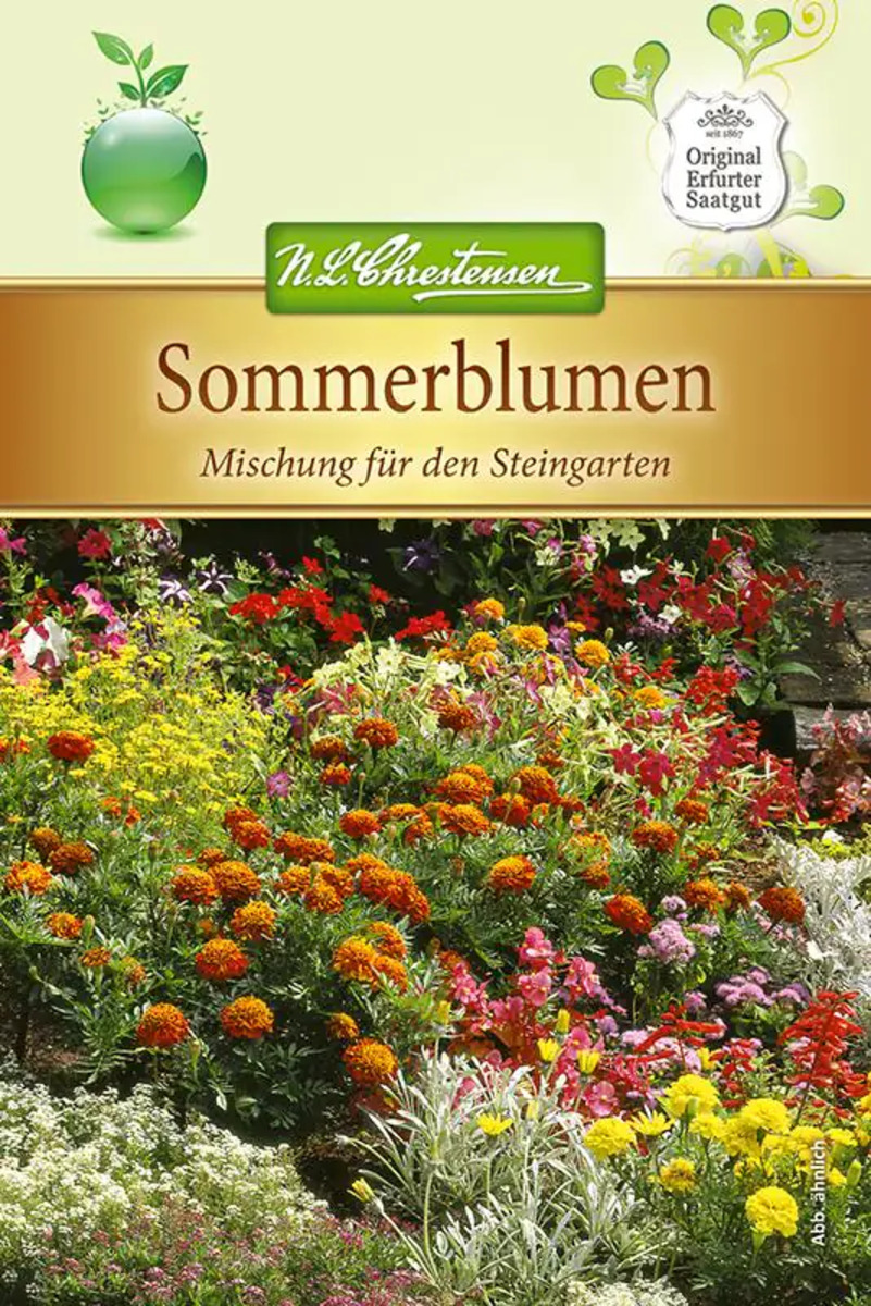 N.L.Chrestensen Saatgut Sommerblumen ca. 100 Pflanzen im Angebot ...