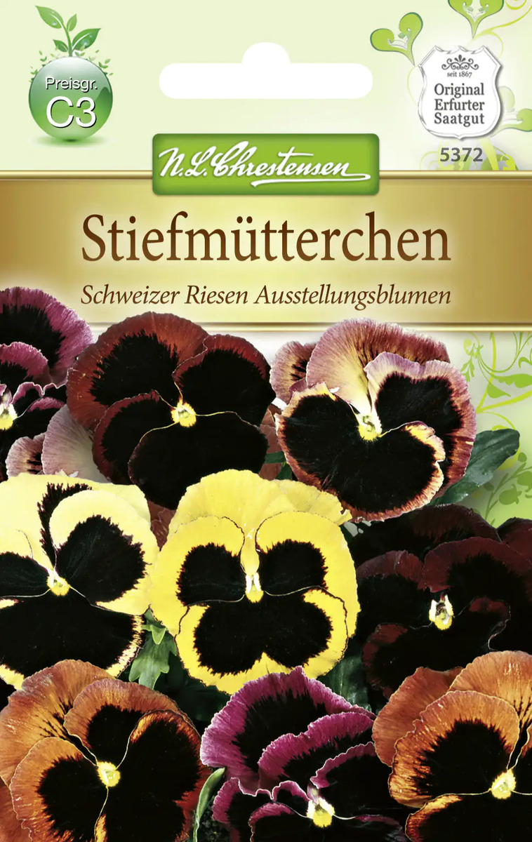 N.L.Chrestensen Saatgut Stiefmütterchen ca. 60 Pflanzen von Globus ...