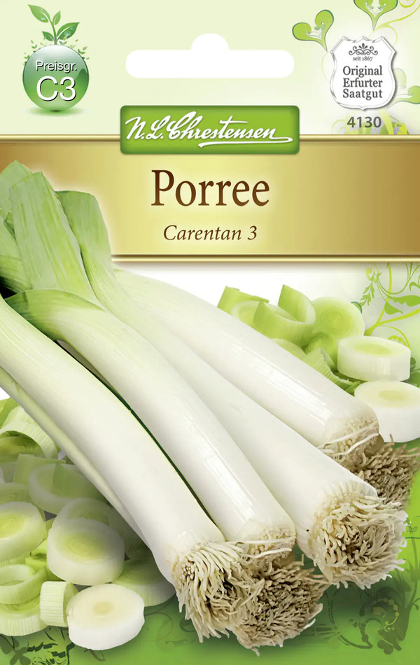N.L.Chrestensen Saatgut Porree ca. 120 Pflanzen von Globus Baumarkt ...