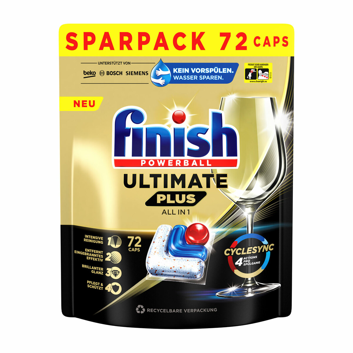 Finish Powerball Ultimate Plus All In 1 72Stk. 1.006 kg von KODi ansehen!