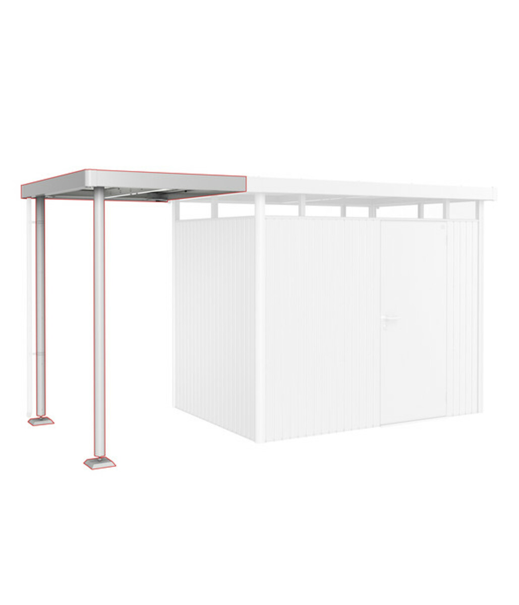 Biohort Seitendach für Gerätehaus HighLine H2, silber-metallic von ...