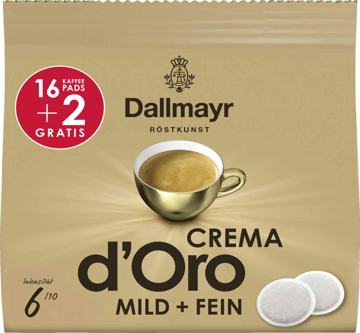 Dallmayr Crema d'Oro mild + fein Kaffeepads von ROSSMANN ansehen! Dallmayr Crema d'Oro mild + fein Kaffeepads von ROSSMANN ansehen!