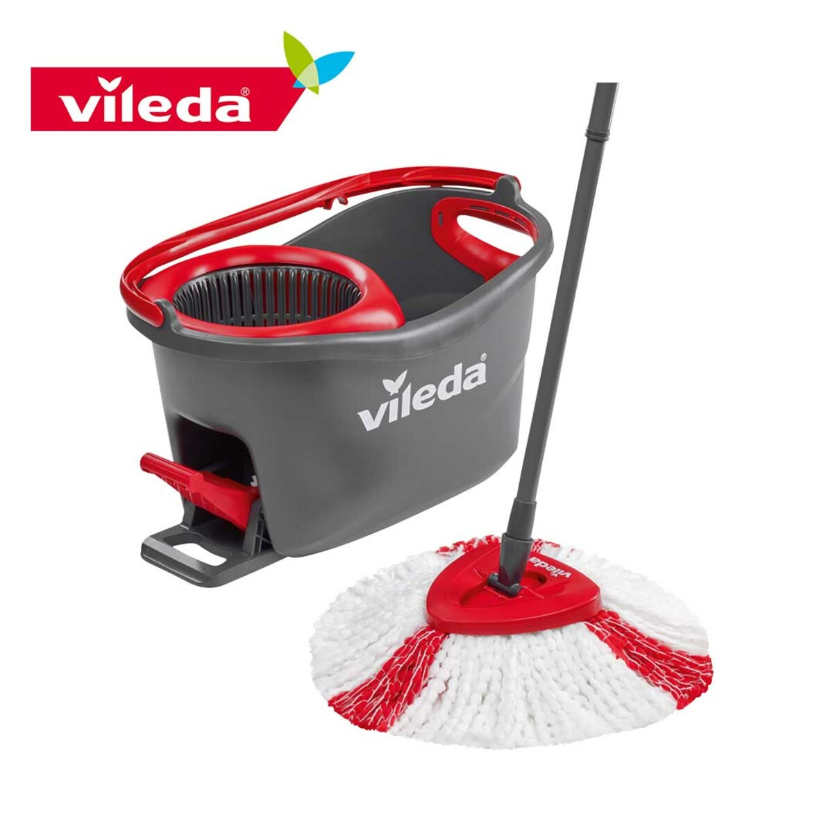 TURBO-BOX • Wischmop-Set mit Powerschleuder für bequemes Auswringen ...