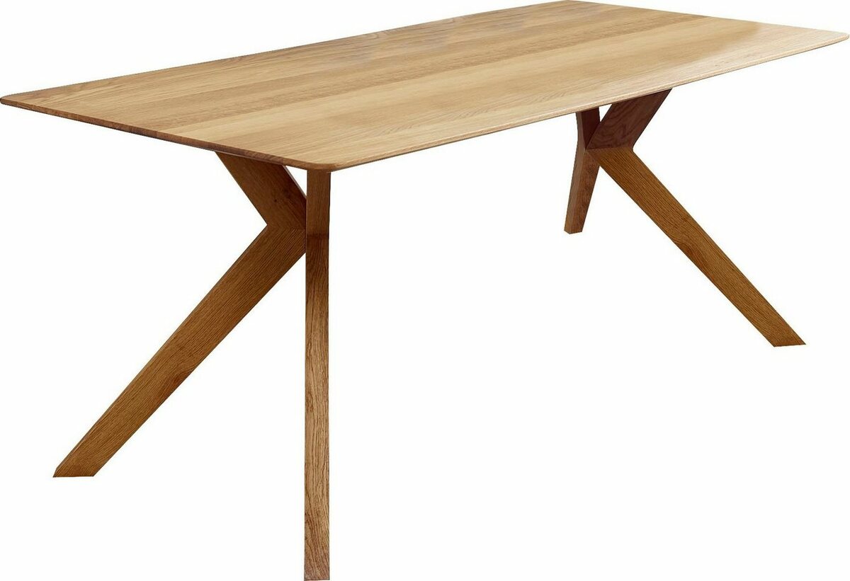 SCHÖSSWENDER Esstisch Birds, modernes Design, Gestell aus Massivholz ...