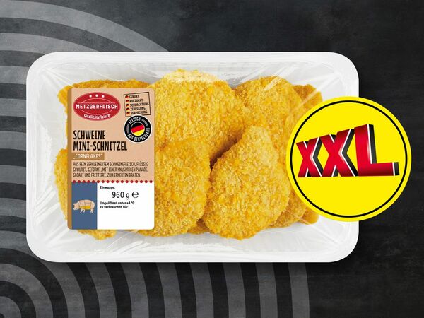 Metzgerfrisch Schweine Mini-Schnitzel „Cornflakes” XXL, 960 g von Lidl ...