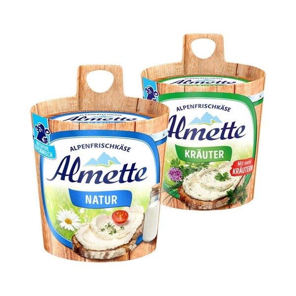 ALMETTE FRISCHKÄSE versch. Sorten, je 150-g-Pckg., Niedrigster ...