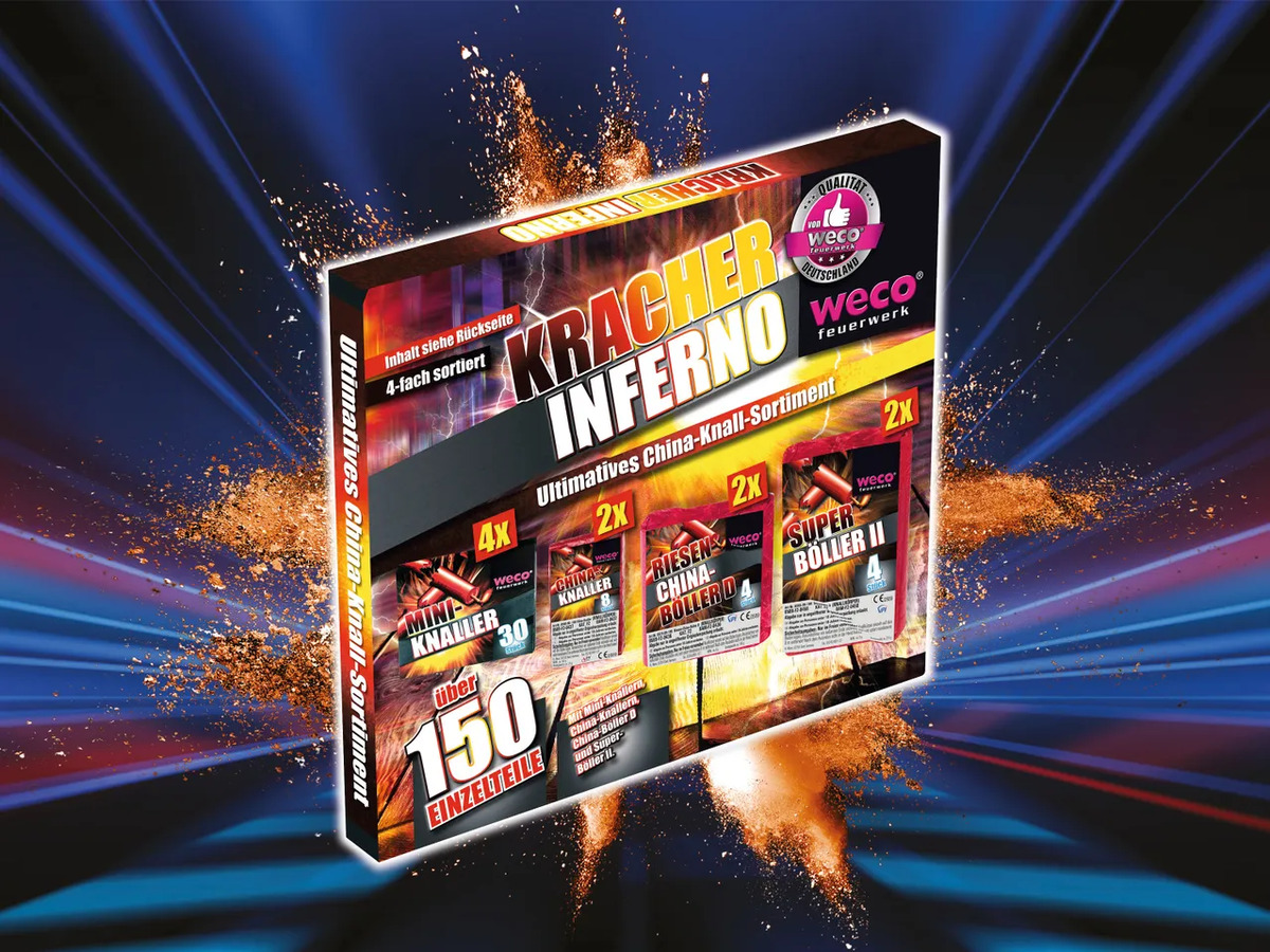 WECO Knallersortiment „Kracherinferno“, Set von Lidl ansehen!