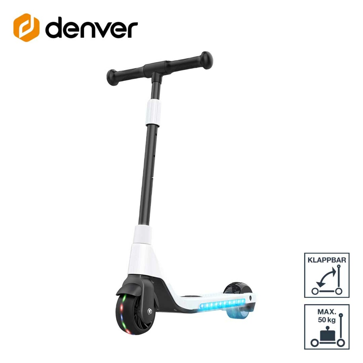 KINDER-ALU-E-SCOOTER DENVER SCK-5400 • 80-W-Elektromotor, max. 6 km/h ...