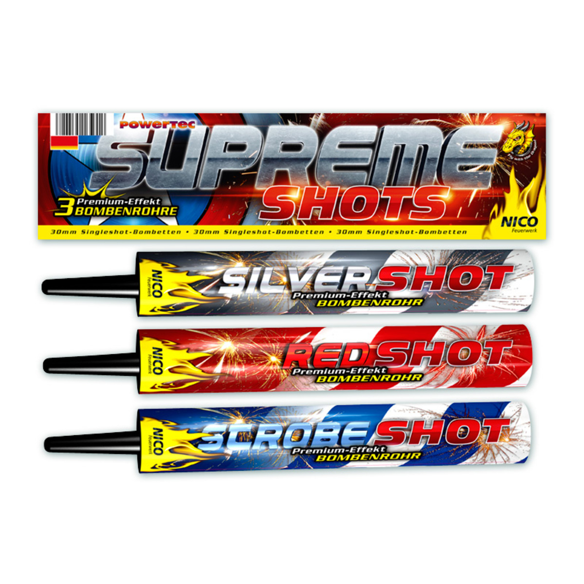Nico Feuerwerk/Powertec Supreme Shots im Angebot – Aktuelle Preise ...