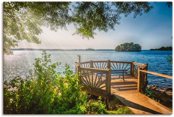 Artland Wandbild "Holsteinsche Schweiz Plöner See", Gewässer, (1 St ...