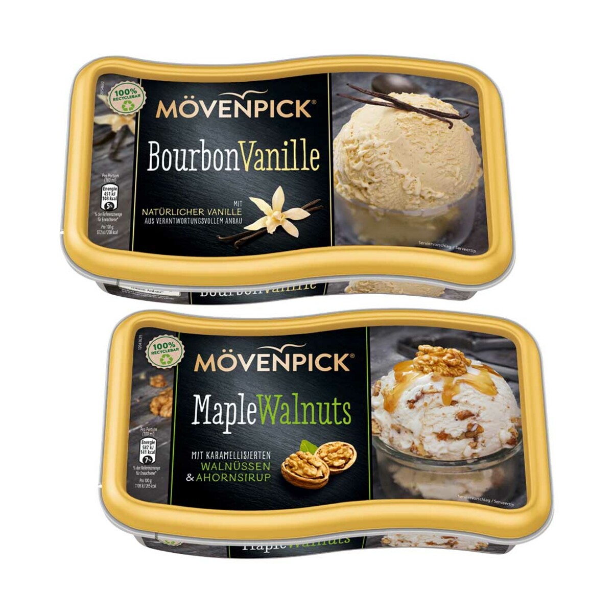 MÖVENPICK EIS versch. Sorten, je 850 – 900-ml-Becher, Niedrigster ...