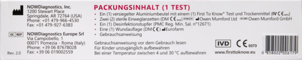 First to know Schwangerschaftstest von ROSSMANN für 14,99 € ansehen!