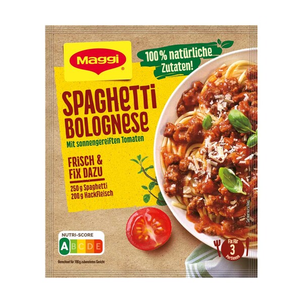 MAGGI FIX SPAGHETTI BOLOGNESE und weitere Sorten, je 36-g-Btl ...