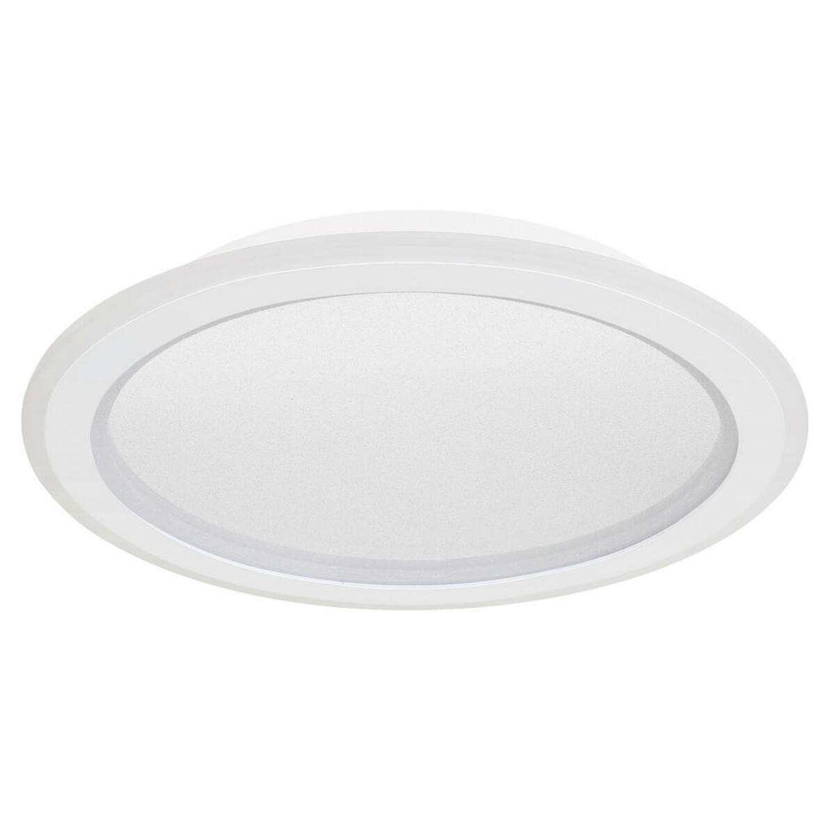 Globo Led-Deckenleuchte, Opal, Weiß, Metall, Kunststoff, rund,rund, F ...