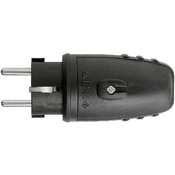 N & L Schutzkontakt-Gummi-Stecker IP44 Schwarz von OBI für 1,99 € ansehen!
