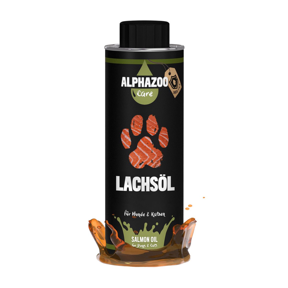 Premium Lachsöl für Hunde & Katzen I Natürliches Omega-3 Fischöl 250ml ...
