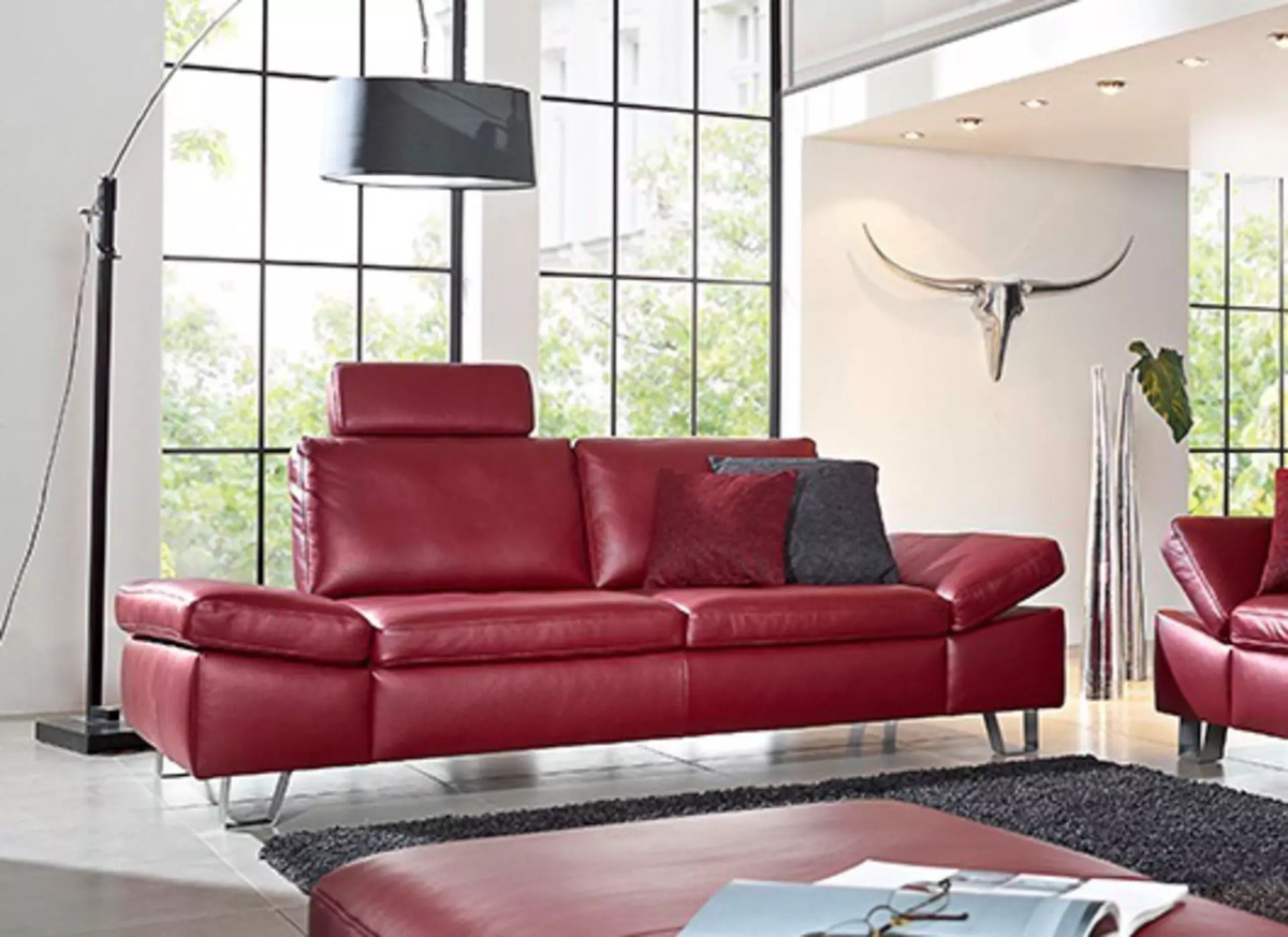 Sofa 2-Sitzer, Rot ansehen!