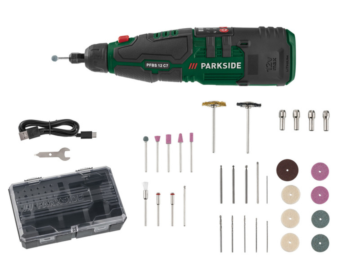 PARKSIDE® Akku-Feinbohrschleifer »PFBS 12 C7«, 12 V von Lidl ansehen!