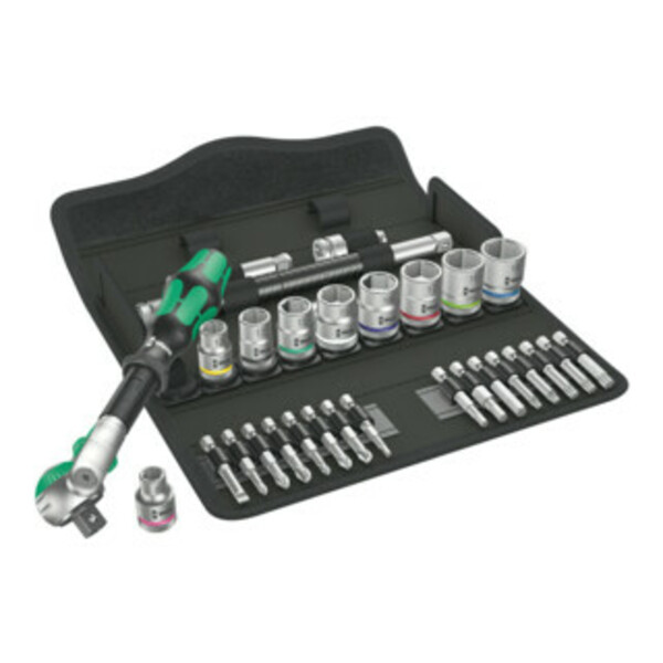 Wera 8100 SB 6 Zyklop Speed-Knarrensatz, 3/8"-Antrieb, metrisch, 29 ...