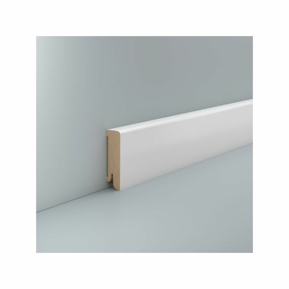 Sockelleiste weiß mdf 58 mm Cube ral 9016 Weiße Fußleiste Laminat ...