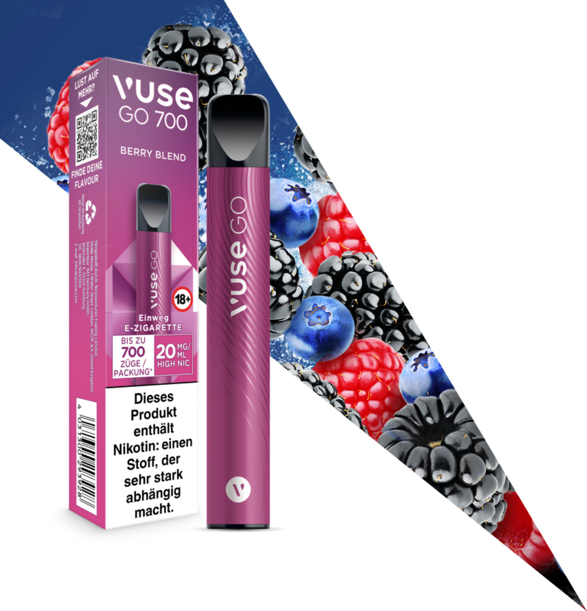 Vuse GO 700 Berry Blend Einweg E-Zigarette von ROSSMANN ansehen!