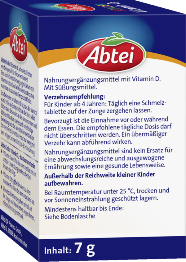 Abtei Kinder Vitamin D3 von ROSSMANN für 3,79 € ansehen!