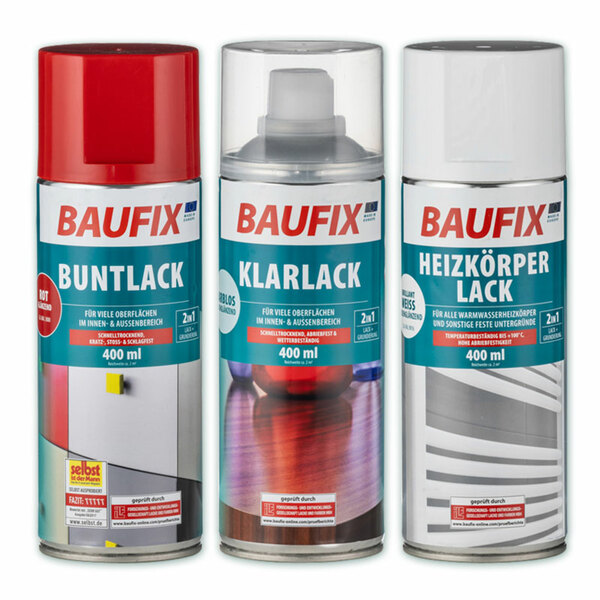 Baufix Sprühlack 2in1 von Norma ansehen!