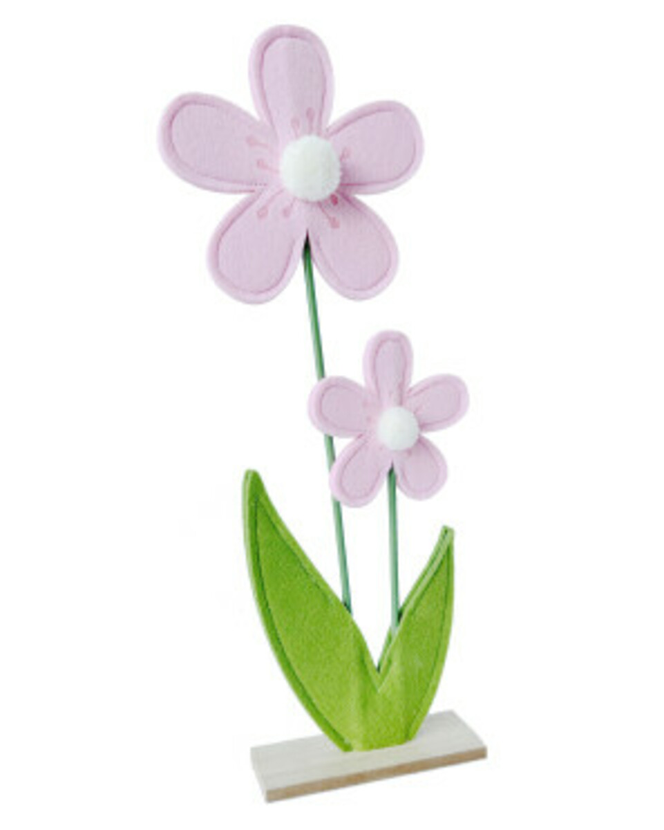 Deko-Blume aus Filz ca. 17 x 5 x 44,5 cm pink von KiK für 3,99 € ansehen!