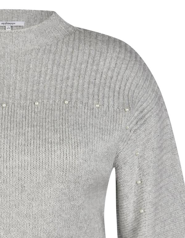 Steilmann Edition - Grobstrick-Pullover mit Perlen von Adler ansehen!
