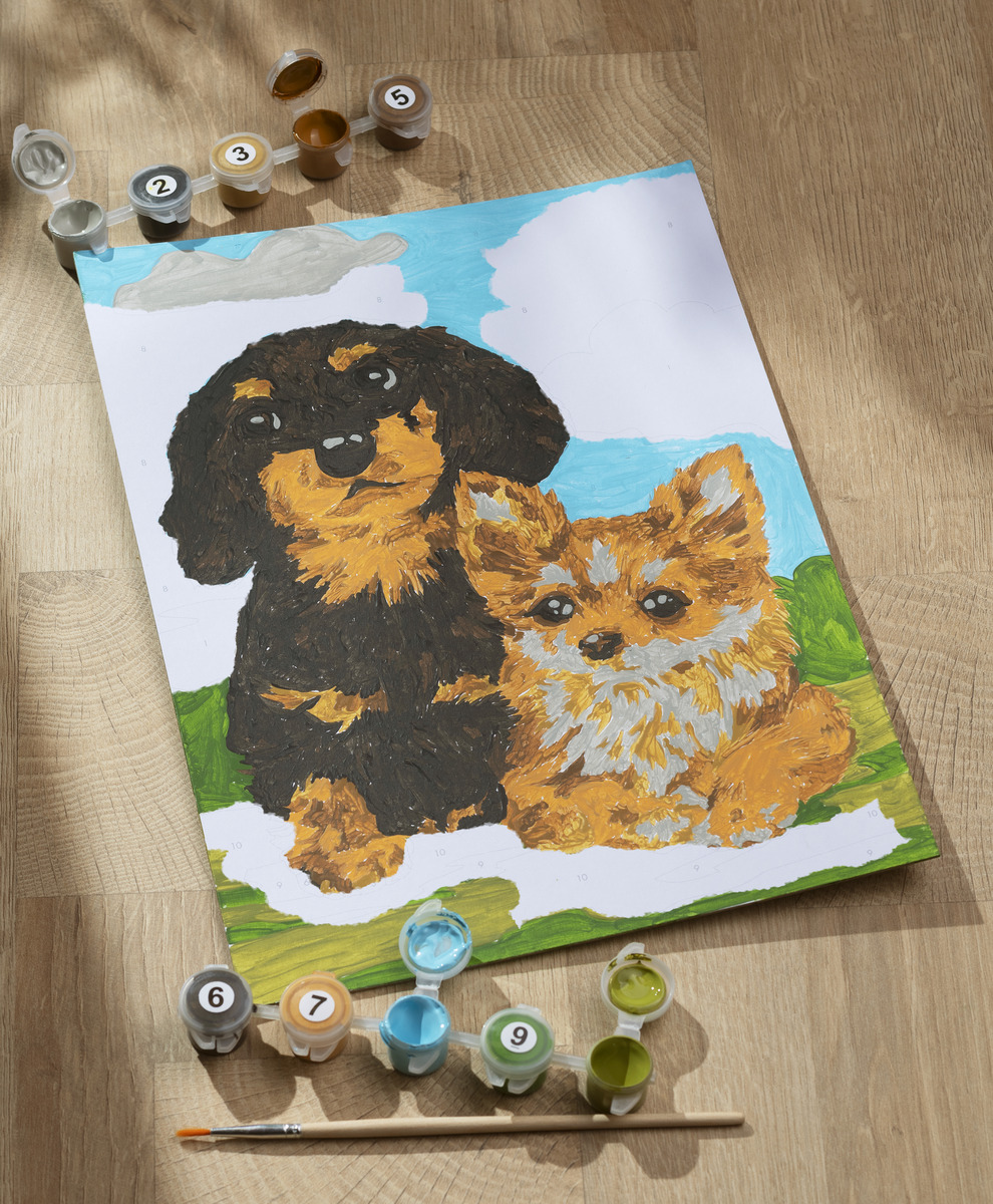 Malen Nach Zahlen Hund 1