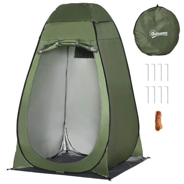 Outsunny Pop up Duschzelt Toilettenzelt Camping Umkleidezelt mit ...