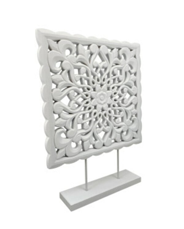 Deko-Aufsteller Ornament ca. 27 x 6 x 35 cm weiß im Angebot – Aktuelle ...