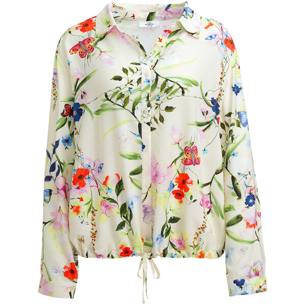 Damen Bluse mit Blumen und Schmetterlingen CREMEWEISS von Ernstings Family ansehen!