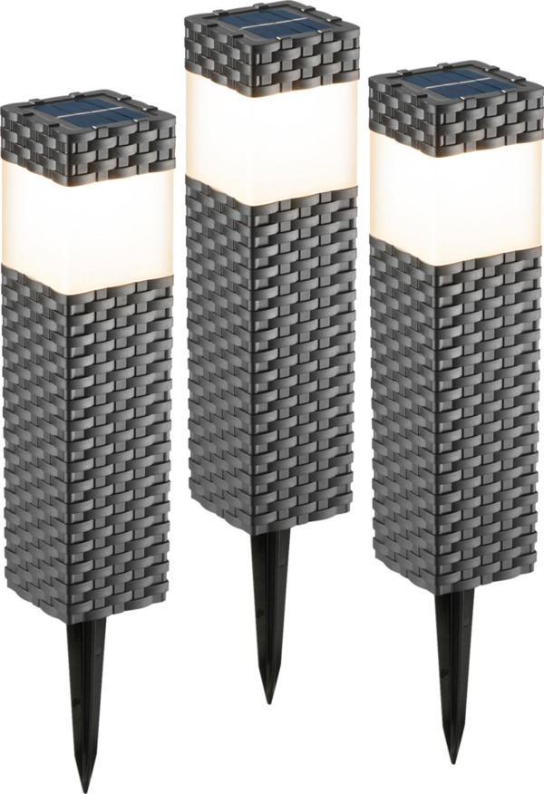 IDEENWELT Solar-Säulen 3er-Set von ROSSMANN ansehen!