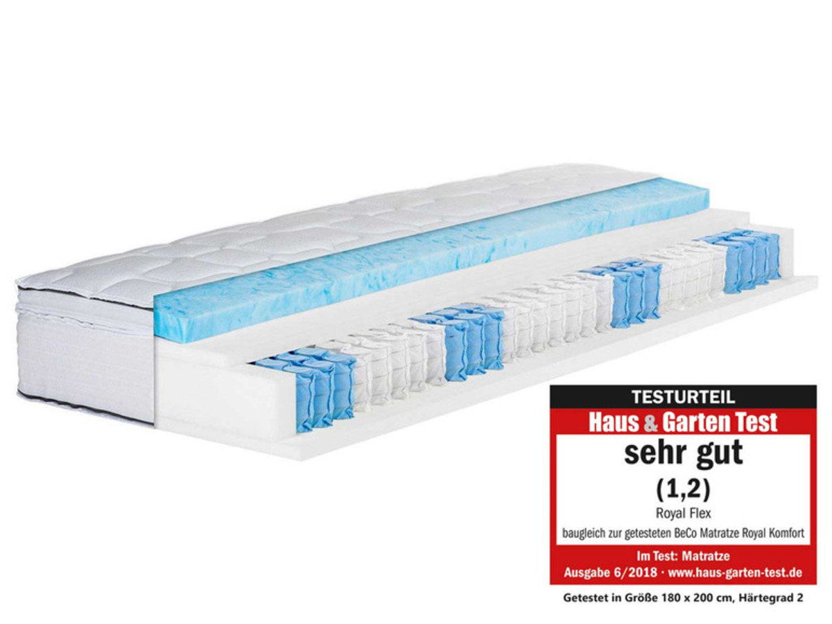BeCo 7-Zonen Boxspring-Matratze »Royal Flex«, mit abnehmbarem Gelschaum ... BeCo 7-Zonen Boxspring-Matratze »Royal Flex«, mit abnehmbarem Gelschaum ...