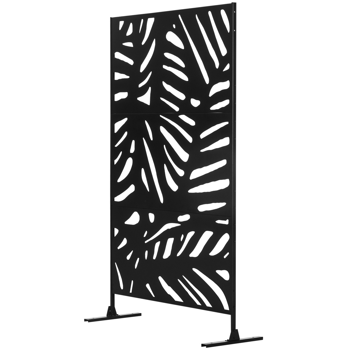 Outsunny Gartensichtschutz 122 x 198 cm Balkon Sichtschutz mit Ständer ...