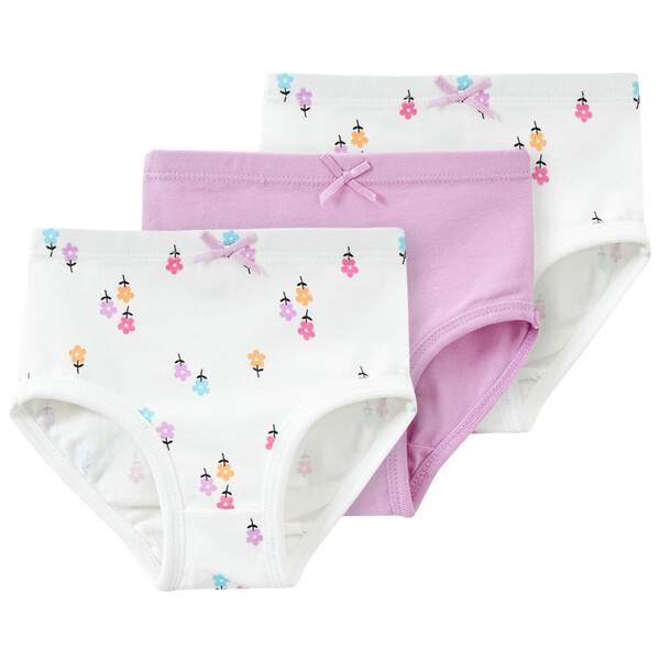 3 Baby Slips mit Allover-Print WEISS / HELLLILA von Ernstings Family ...