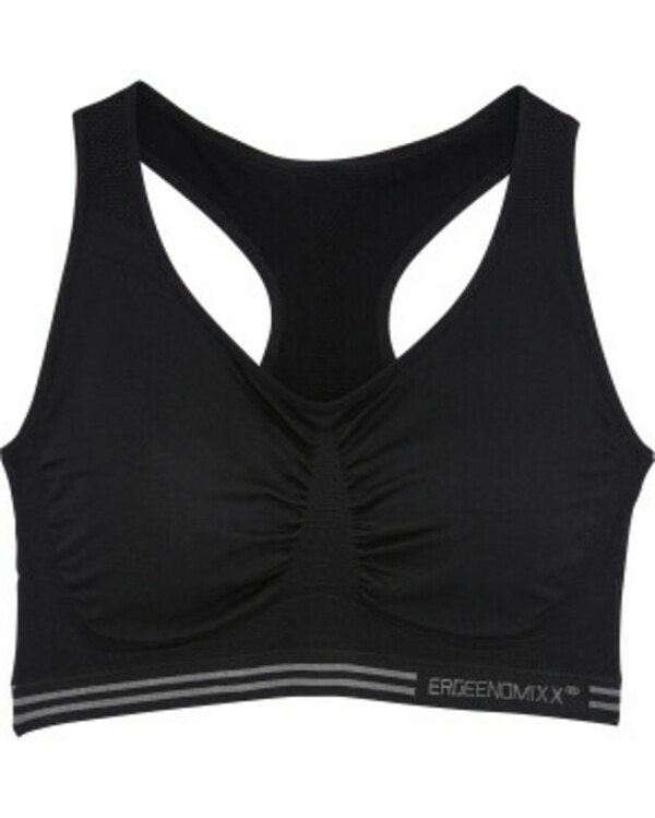 Sport-Bustier mit Polstern, Ergeenomixx, schwarz von KiK ansehen!
