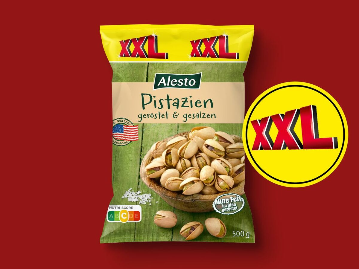 Alesto Pistazien XXL, 500 g von Lidl für 5,99 € ansehen!