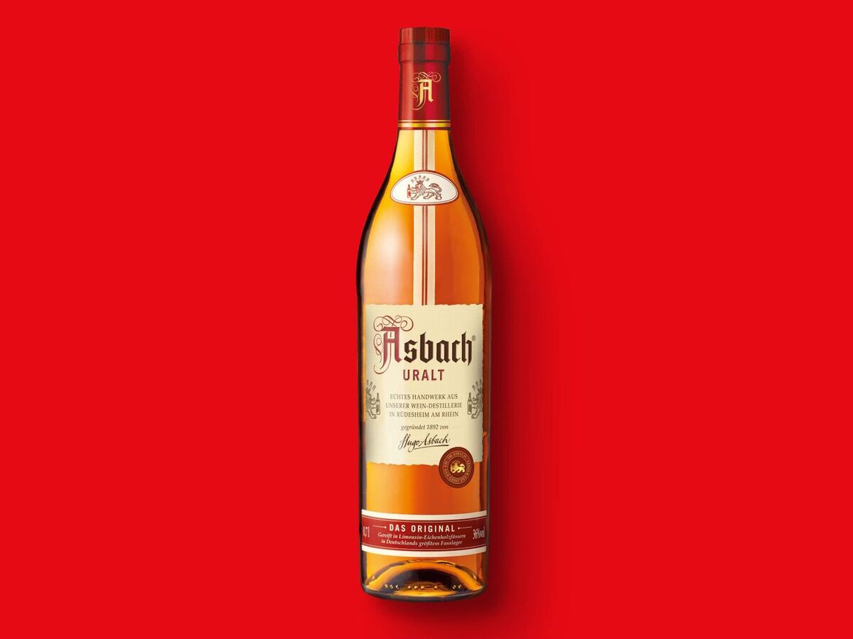 Asbach Uralt, 0,7 l von Lidl für 9,99 € ansehen! Asbach Uralt, 0,7 l von Lidl für 9,99 € ansehen!