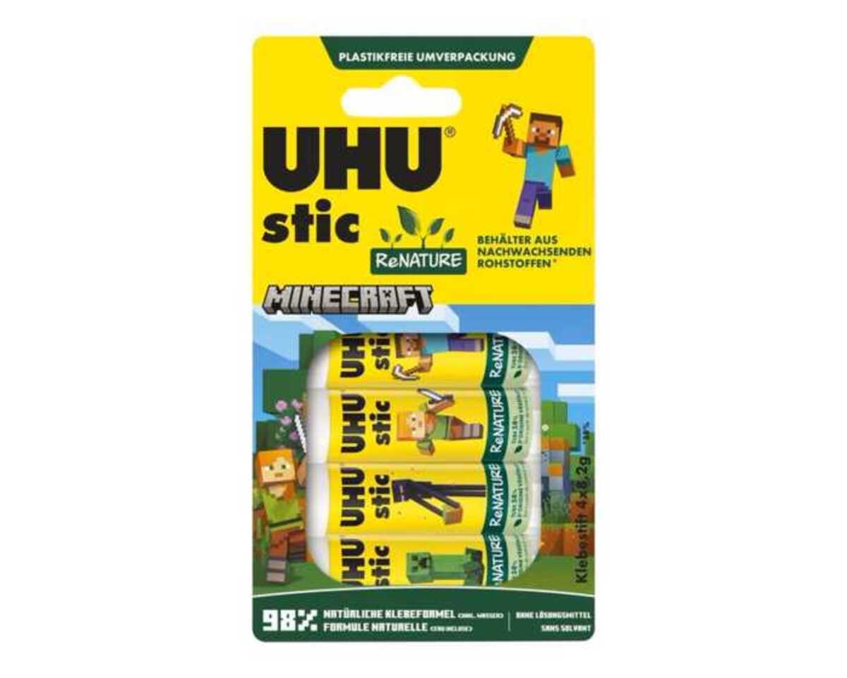 UHU Klebestic 4x8,2g Minecraft renature von Mäc-Geiz für 4,99 € ansehen!