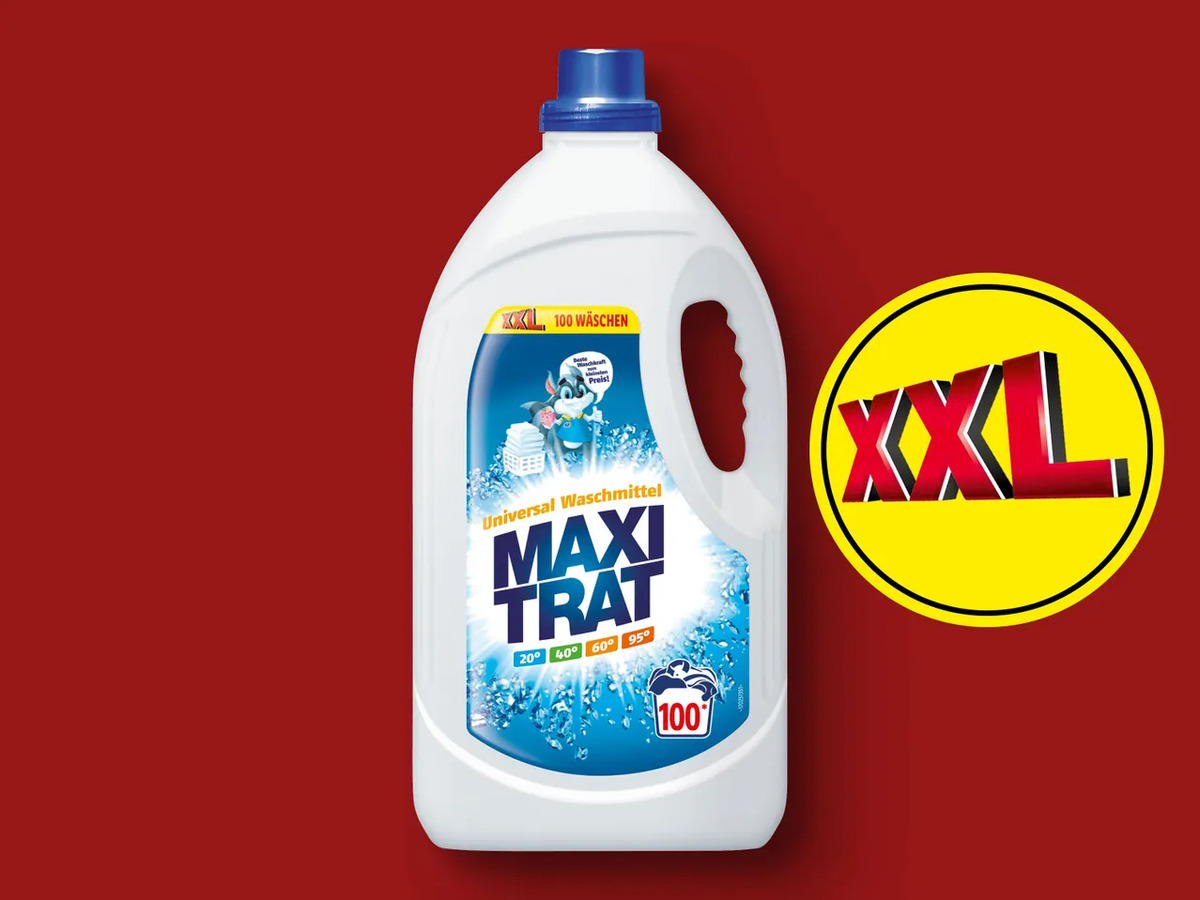 Maxitrat Waschmittel 100 Wäschen im Angebot – Aktuelle Preise ...