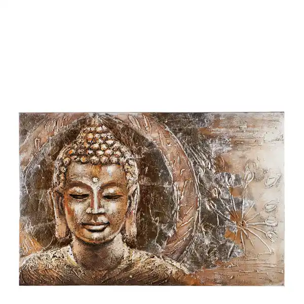 Monee Ölgemälde, Mehrfarbig, Holz, Textil, Tanne, massiv, rechteckig ...