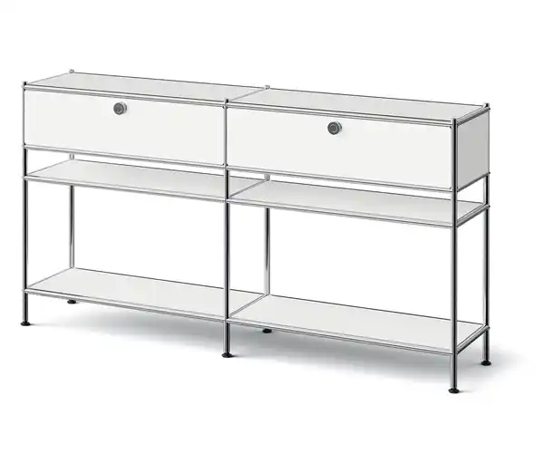 Metall-Konsole »CN3 Slim Line« mit 2 Schubladen, weiß von Tchibo für ...